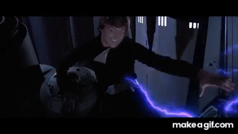 Luke Confronts The Emperor on Make a GIF