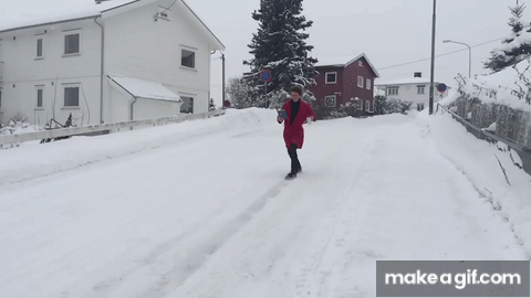 Norwegian Man Slides Down Snowy Hill While Drinking Coffee | Like a ...