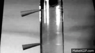 Observation of Fluid Flow Around Falling Steel Ball on Make a GIF