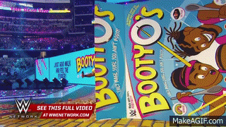 The New Day pops out of a giant box of "Booty-Os" cereal: WrestleMania ...