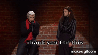 Angelo - SNL thank you for this on Make a GIF