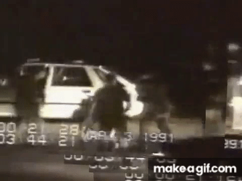 Rodney King beating enhanced on Make a GIF