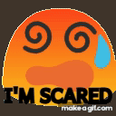 Scared Blob on Make a GIF
