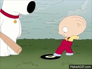 Stewie and Brian destroy bird is the word record on Make a GIF