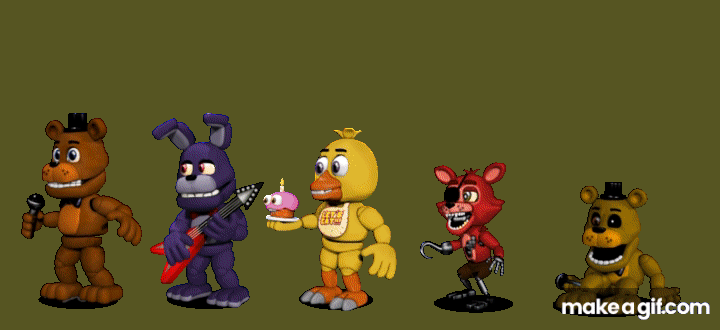 evolution of fnaf on Make a GIF