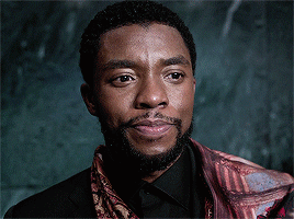 sweetenergrandes: T’Challa + his smirk/smile on Make a GIF