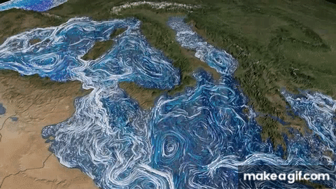 SVS: Ocean Current Flows around the Mediterranean Sea for UNESCO on ...