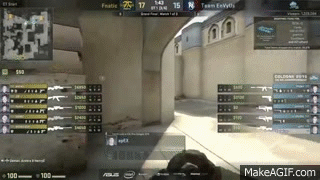Fnatic 4 AWP peek VS Envyus on Make a GIF