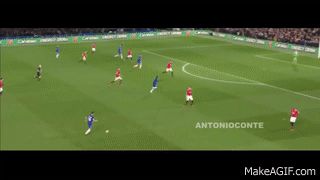 Alvaro Morata vs Manchester United (05-11-2017) Home on Make a GIF