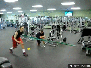 Resistance Band Speed Training Drill For Athletes on Make a GIF