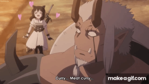 Fran's Curry Dance【Reincarnated As A Sword Ep 6】 on Make a GIF