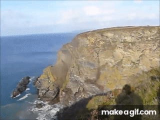 North Cliffs Failure - Amazing Cliff Collapse caught on Camera! on Make ...