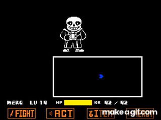 Undertale - Sans Special Attack on Make a GIF