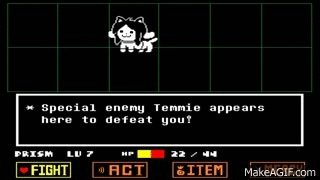 Undertale - Temmie on Make a GIF
