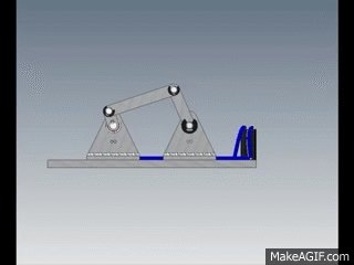 Simulación Dinámica Mecanismo 4 Barras Modificado on Make a GIF