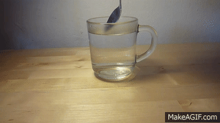Melting gallium spoon on Make a GIF