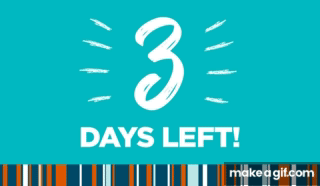 3 Days Left Countdown