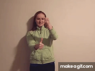 How to sign Poop - ASL Vocabulary Series on Make a GIF