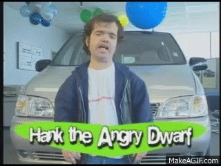 Hank the Angry Dwarf on Make a GIF