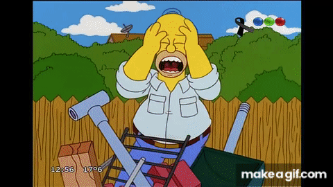 Homero Simpson y el asador on Make a GIF
