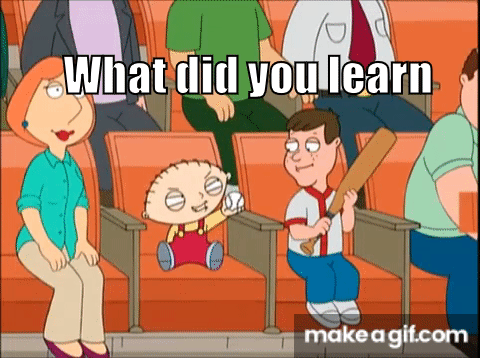 Stewie - What did you learn? on Make a GIF