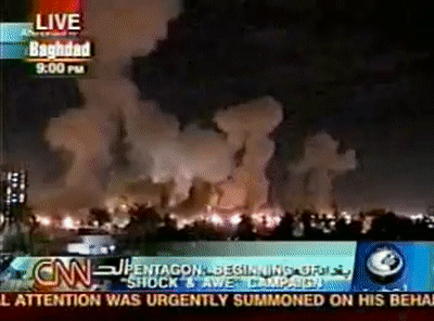 City of Baghdad get bombed by US on Make a GIF