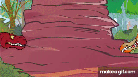 Spinosaurus Vs. T. rex - Prehistorica by HowdyToons on Make a GIF