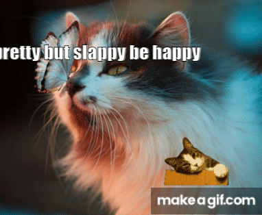 slappy and kitty on Make a GIF