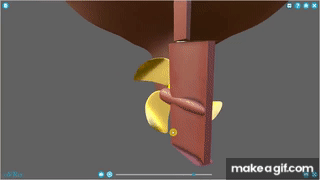 How Massive Ship Steering Gears Work! on Make a GIF