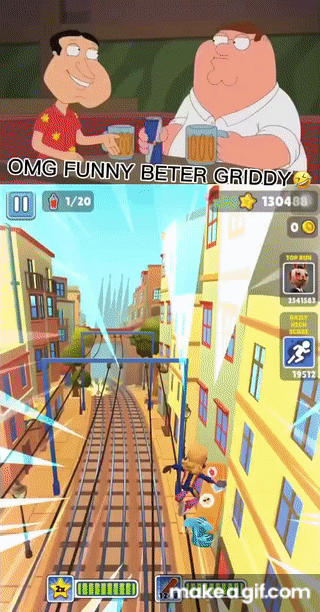 Every Family Guy Subway Surfers TikTok Be Like on Make a GIF