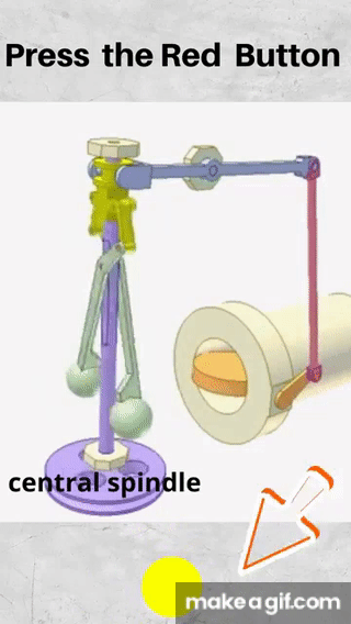 centrifugal governor animation #shorts #trending on Make a GIF