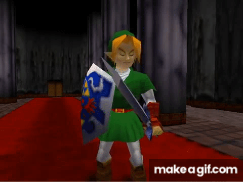 Ocarina of Time : All Idle Animations on Make a GIF