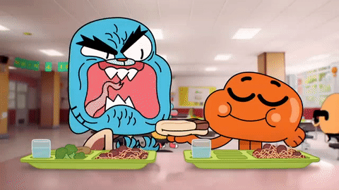 Awkward Hugs | The Amazing World of Gumball | Cartoon Network on Make a GIF