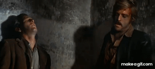 Final scene from Butch Cassidy and the Sundance Kid on Make a GIF