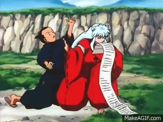 Inuyasha - 017 - The Cursed Ink of the Hell Painter on Make a GIF