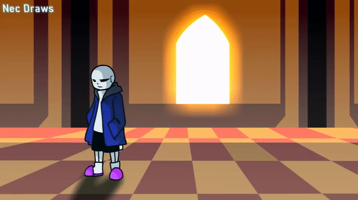 Nec vs Sans [Animation] - April Fools on Make a GIF