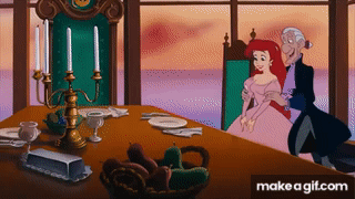The Little Mermaid (1989) ~ Dining Scene on Make a GIF