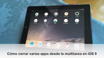 Cómo cerrar varias apps desde la multitarea en iOS 9 on Make a GIF