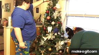 DECORATING OUR CHRISTMAS TREE!!!! VLOG on Make a GIF