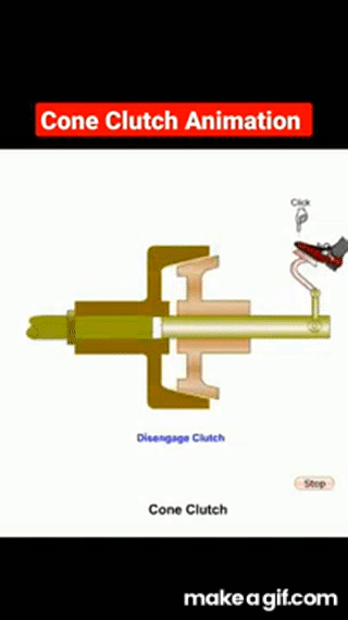 cone clutch animation | cone clutch working animation#shorts #clutch # ...