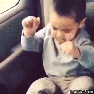 Funny baby - Wake up and dance2 on Make a GIF