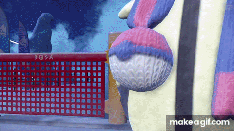 Pokemon Scarlet & Violet Gym Leader Grusha Battle on Make a GIF