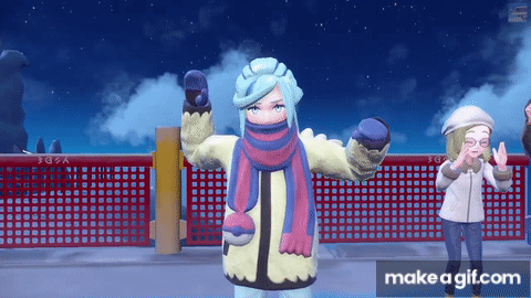 Pokemon Scarlet & Violet Gym Leader Grusha Battle on Make a GIF