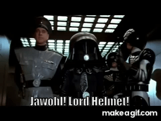 Jawohl, Lord Helmet! on Make a GIF