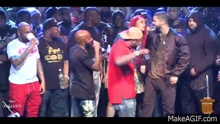 DRAKE CHALLENGED TO BATTLE RAP AT SMACK/ URL MC BATTLE EVENT on Make a GIF