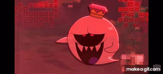 King Boo laughing on Make a GIF