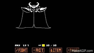 Asgore breaks the mercy button on Make a GIF