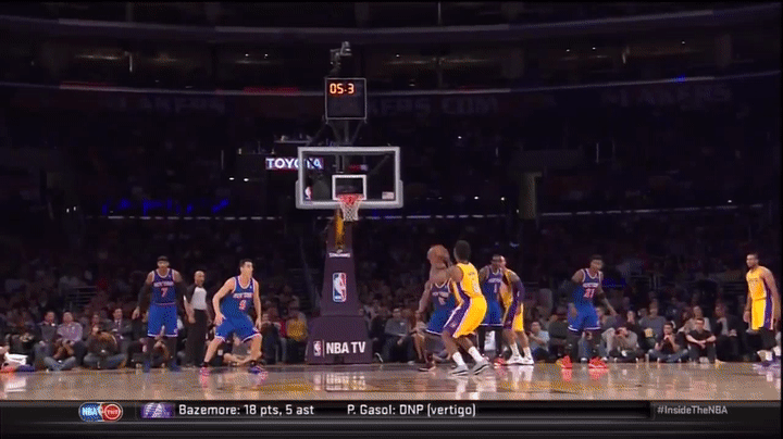 Nick Young celebrates 3 point miss on Make a GIF