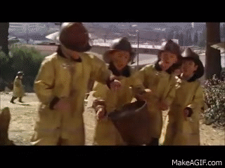 the little rascals - clubhouse on fire scene on Make a GIF