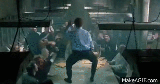 Elf - Mail Room Dance Scene on Make a GIF